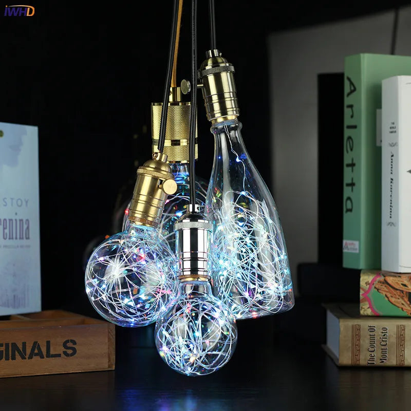 Afralia™ RGB E27 LED Vintage Edison Light Bulb 1.5W Retro Lamp Industr