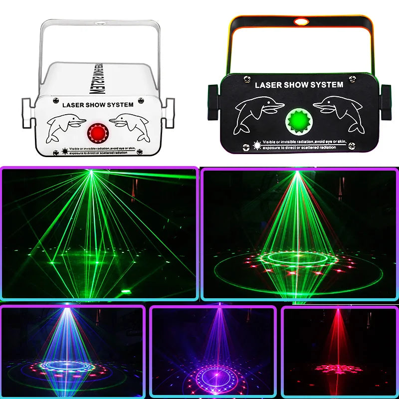 Afralia™ RGB Beam Light Sound Controller for Party Stage DJ Disco Lase