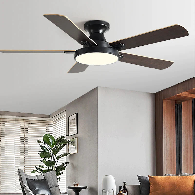 Afralia™ 56" Low Floor Ceiling Fan Light | Indoor Living Room Chandeli