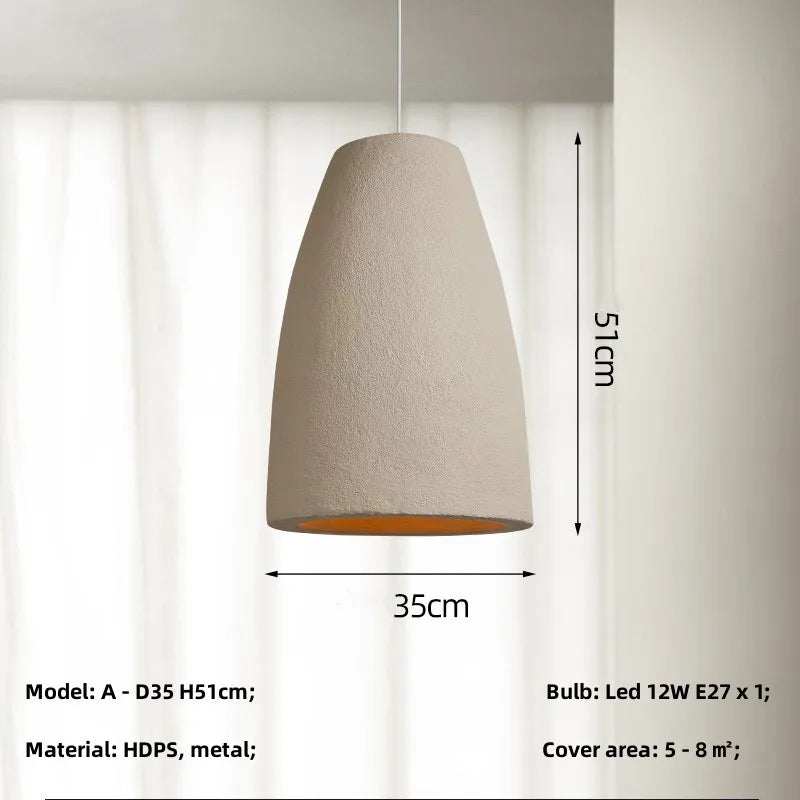 Afralia™ Nordic Wabi Sabi Chandelier: Modern Pendant Lights, Retro Din