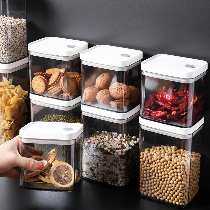 Afralia™ Bulk Hermetic Food Storage Container Plastic Organizer