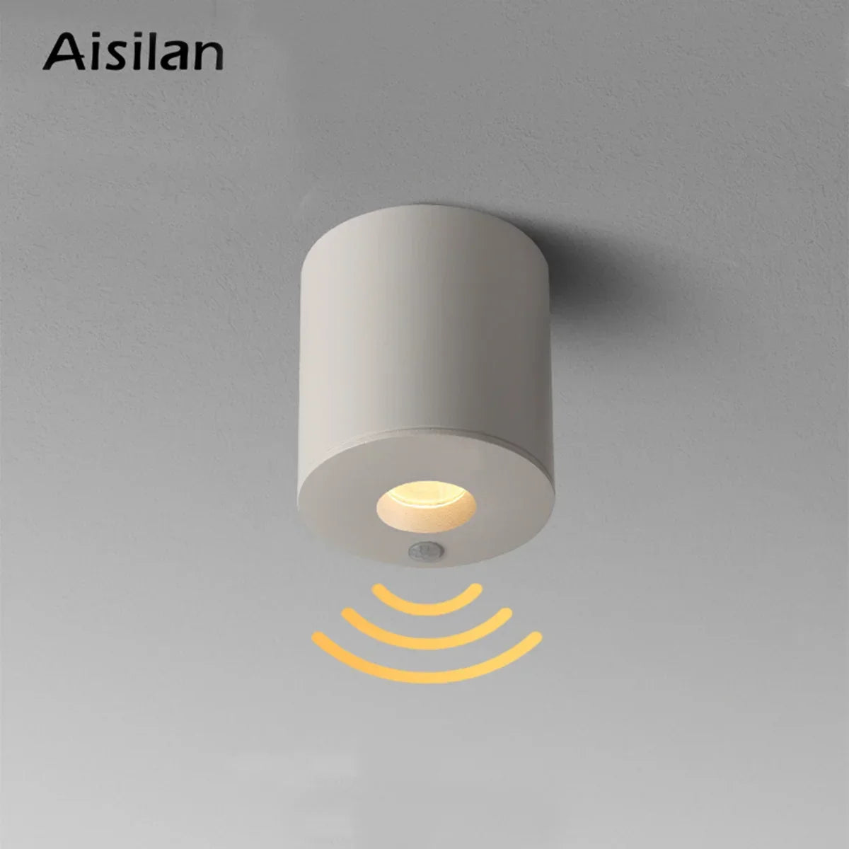 Afralia™ 5W LED Sensor Downlight: Human Body Detection, White, Anti-gl