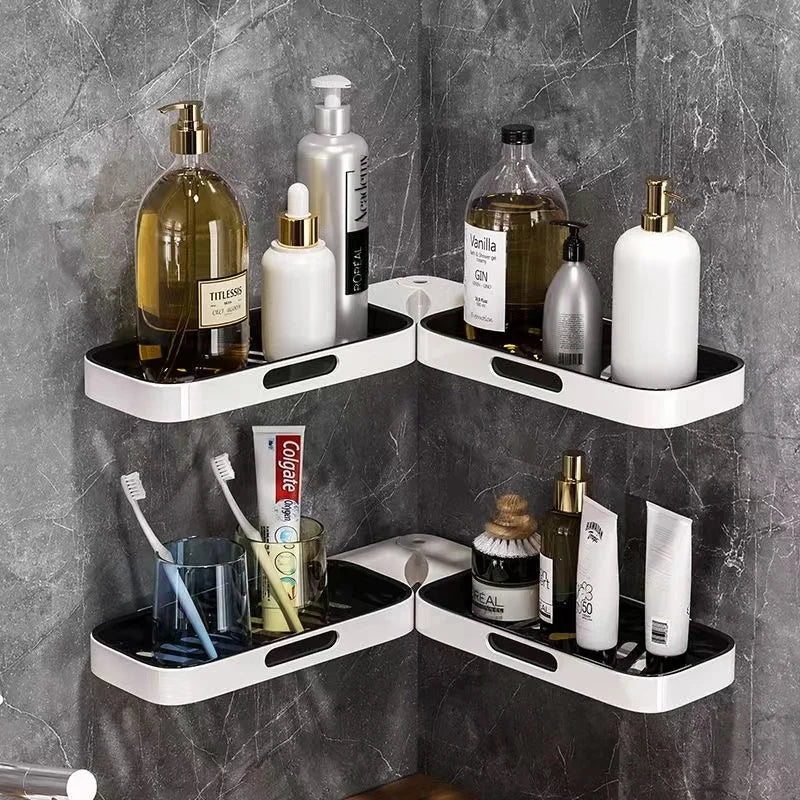 Afralia™ Rotating Bathroom Shelf - Corner Shower Rack and Makeup Organ