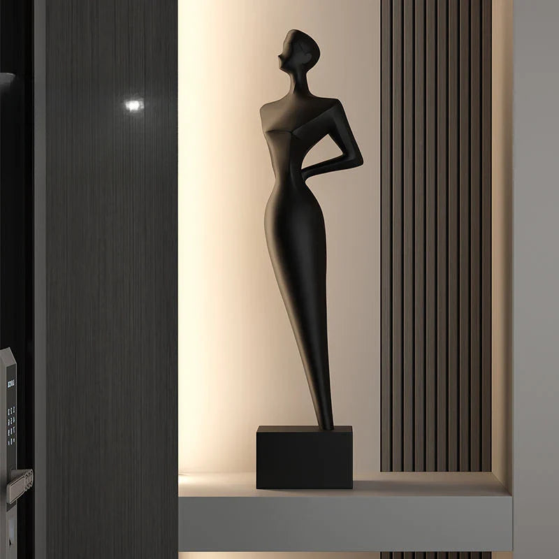 Afralia™ Abstract Figure Art Sculpture: Luxury Living Room Decor & Hou
